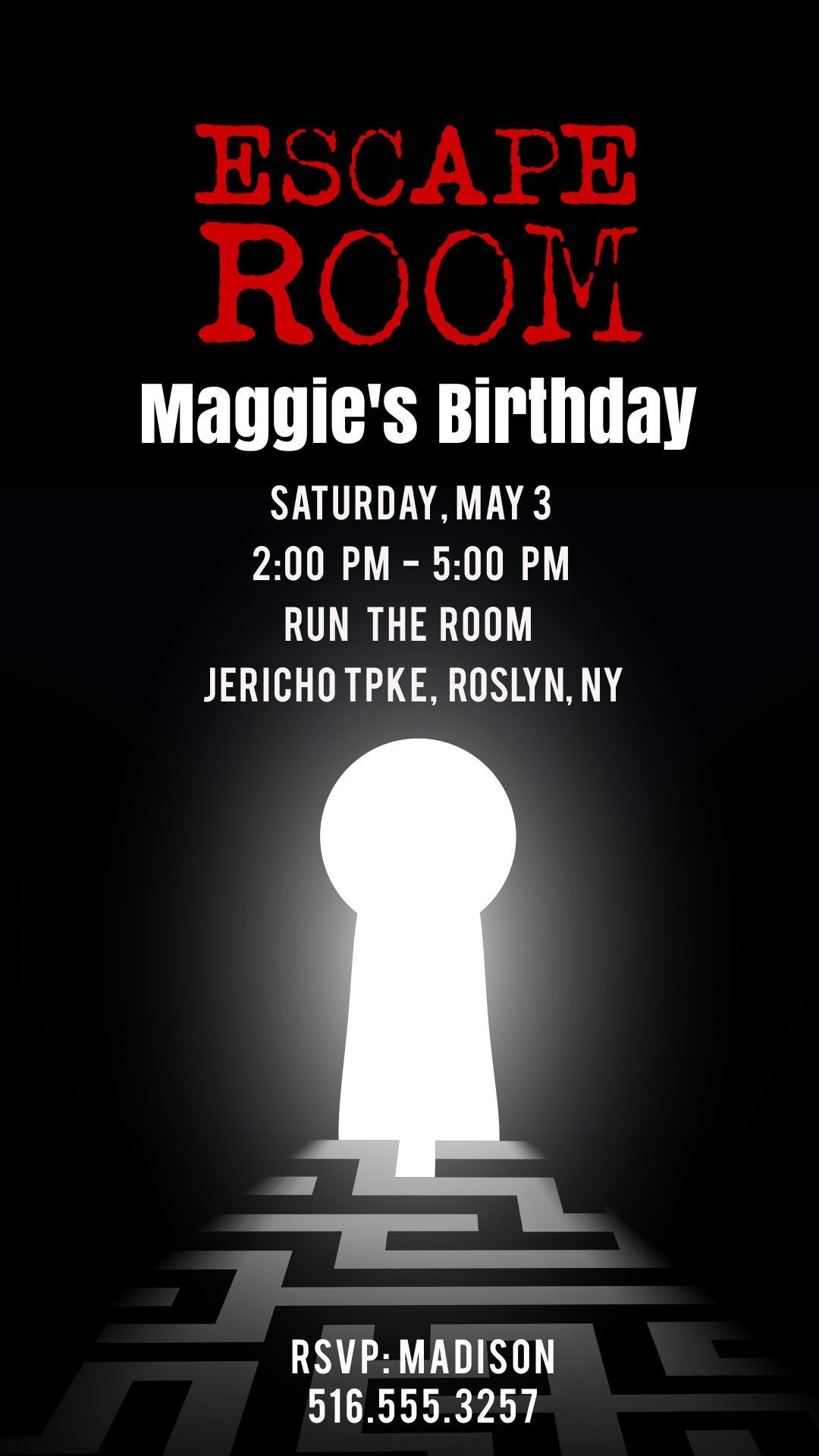 Escape Room Birthday Party Invitation Digital Birthday - Etsy UK