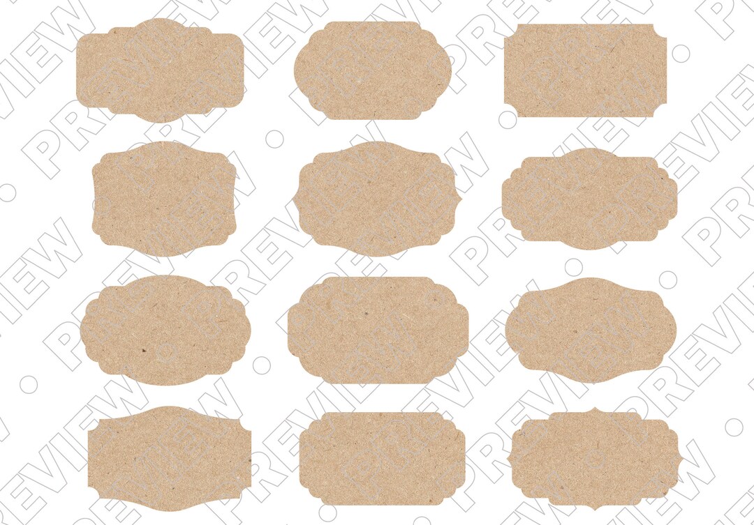 Kitchen Labels Jar Tags Kraft Paper Kitchen Tags Kitchen Labels Set of ...