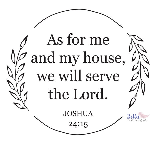 As for Me and My House We Will Serve the Lord - Etsy