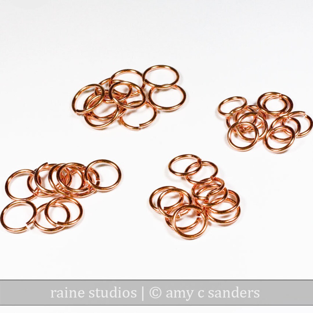 20g Copper Sampler Pack 2 - 120 Pc Jump Ring Assortment - Etsy