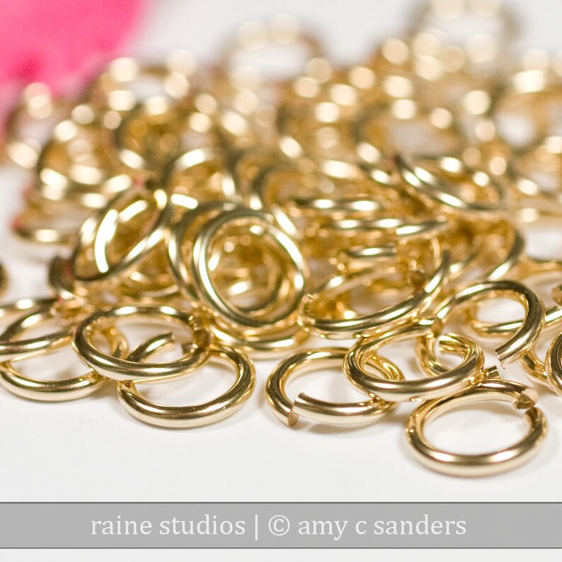 18g 4.5 Mm ID 6.6mm OD Gold Filled Jump Rings 18g4.50 | Etsy