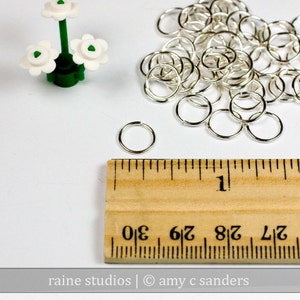 20g 6.5 Mm ID Sterling Silver 925 Jump Rings -- 20g6.50 Open Jumprings ...