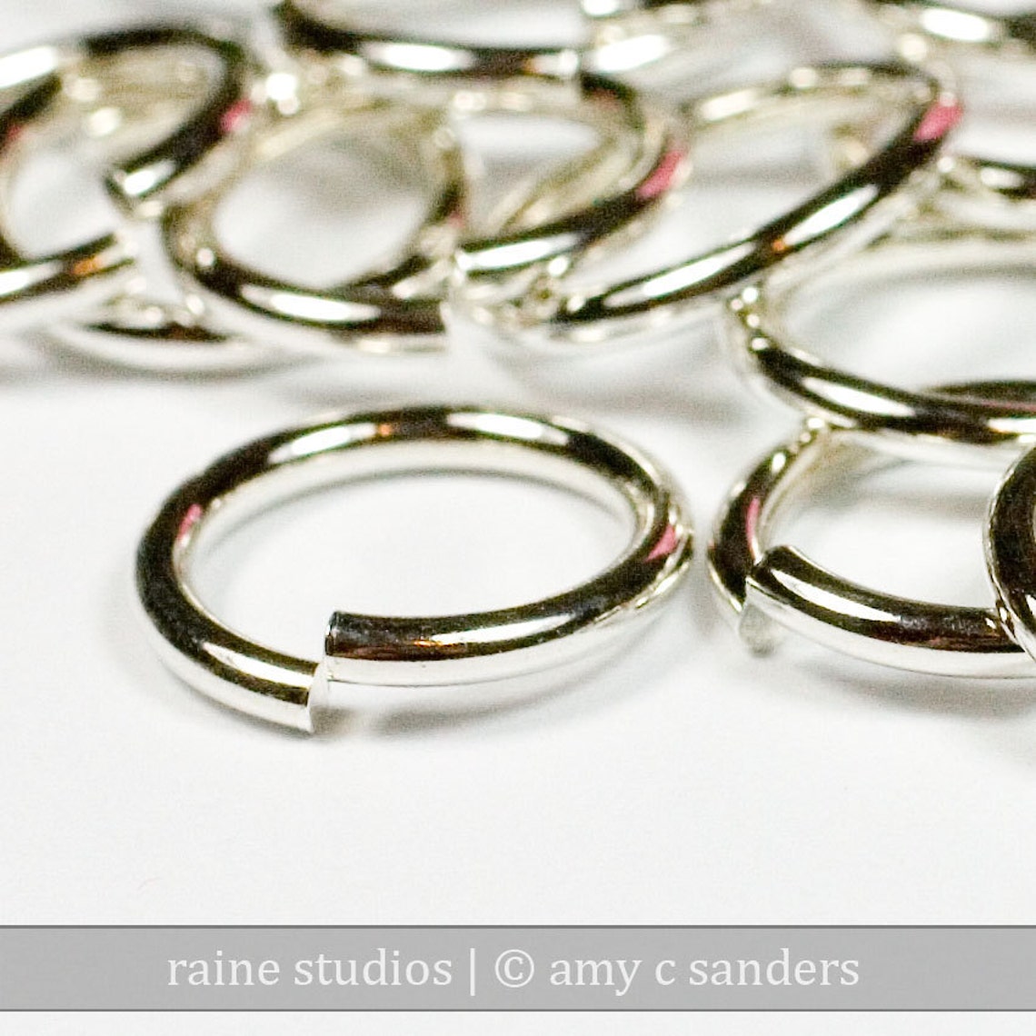 14g 9.0 Mm ID Sterling Jump Rings -- Silver 925 Jumprings 14g9.00 Links ...