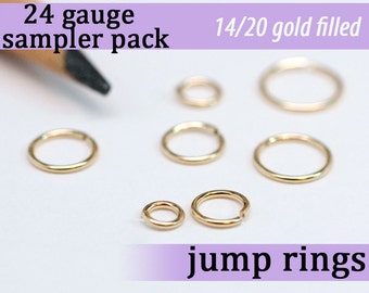 2pcs 14K Gold Filled Interlocking Jump Rings Overlap Closed - Etsy