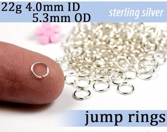 20g 2.75 Mm ID 4.4mm OD Sterling Silver 925 Jump Rings - Etsy