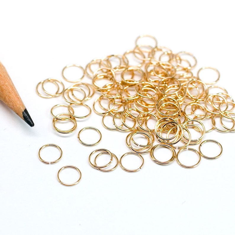 24g 4.5 Mm ID 5.6mm OD Gold Filled Jump Rings 24g4.50 -- Goldfill ...