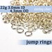 20g 2.75 Mm ID 4.4mm OD Sterling Silver 925 Jump Rings 20g2.75 Open ...