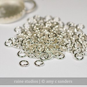 20g 2.75 Mm ID 4.4mm OD Sterling Silver 925 Jump Rings -- 20g2.75 Open ...