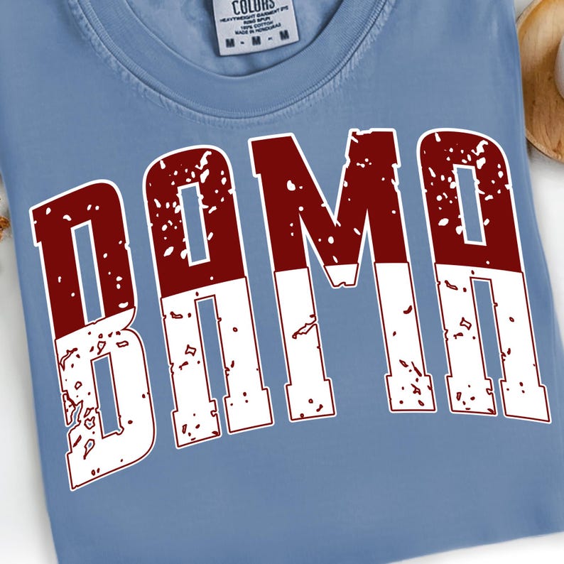 Distressed Varsity Bama Football Mascot School Spirit Team Png ...