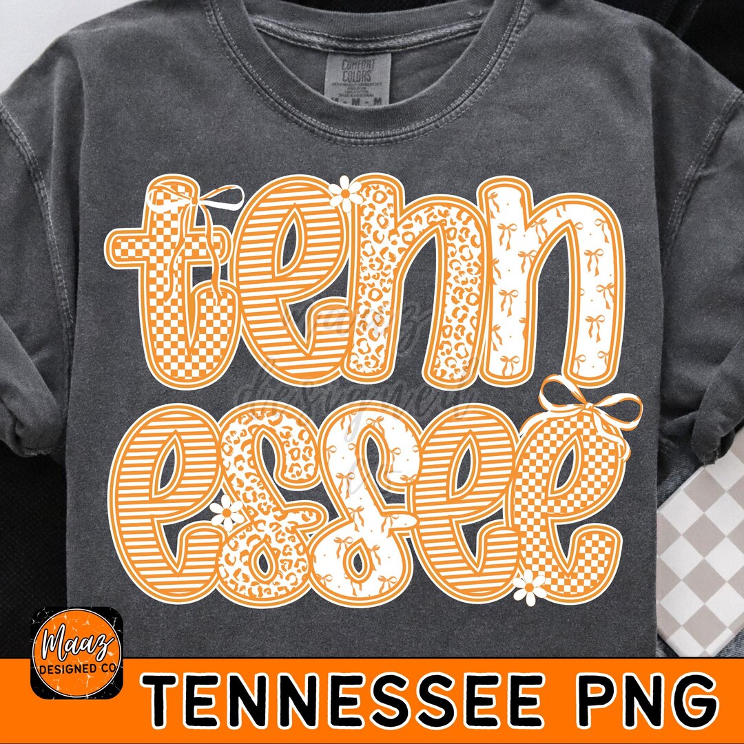 Tennessee Png,tennessee State Png,tennessee Orange Leopard Checkered ...