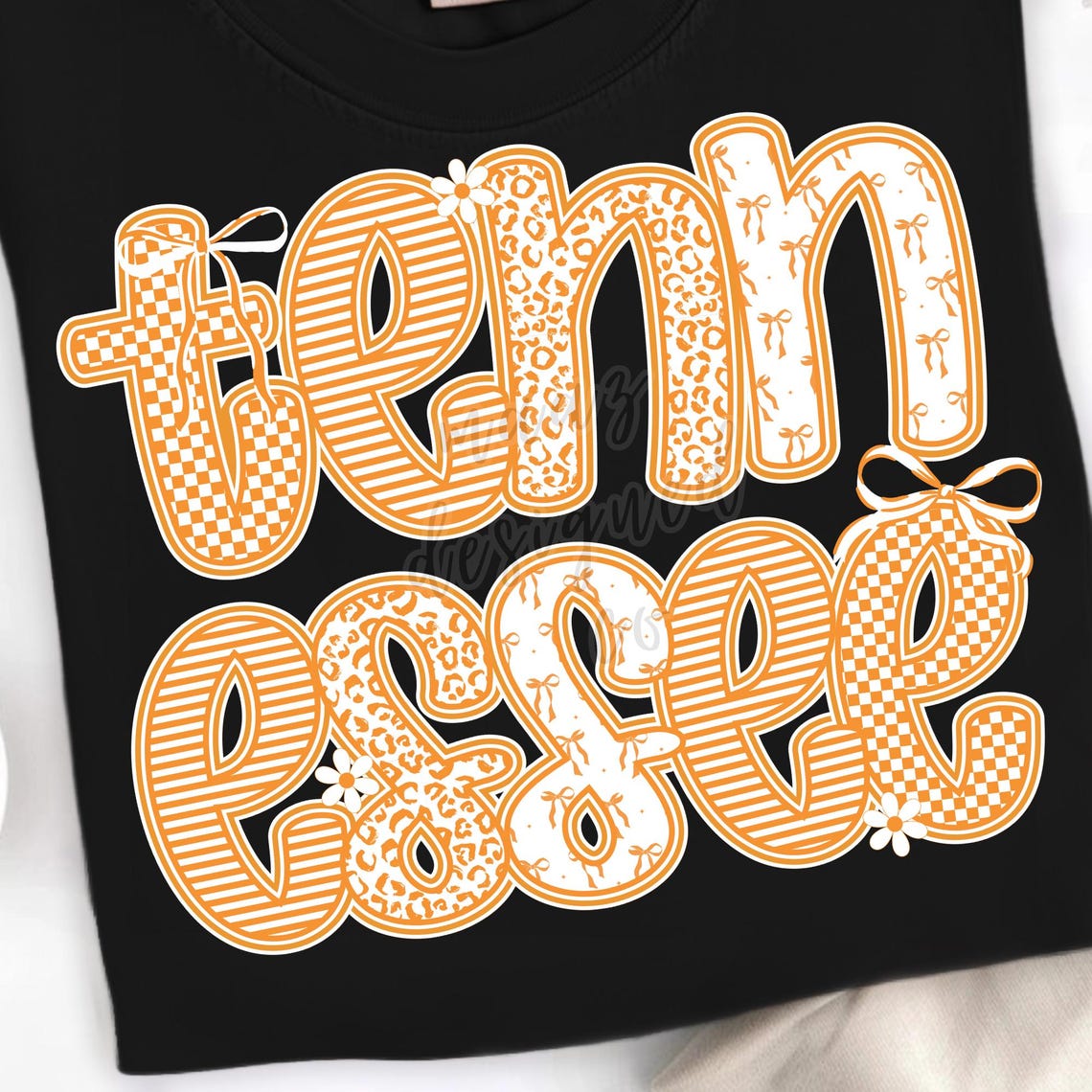 Tennessee Png,tennessee State Png,tennessee Orange Leopard Checkered ...