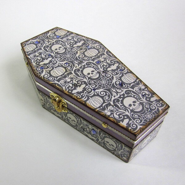 Halloween Coffin Box - Etsy