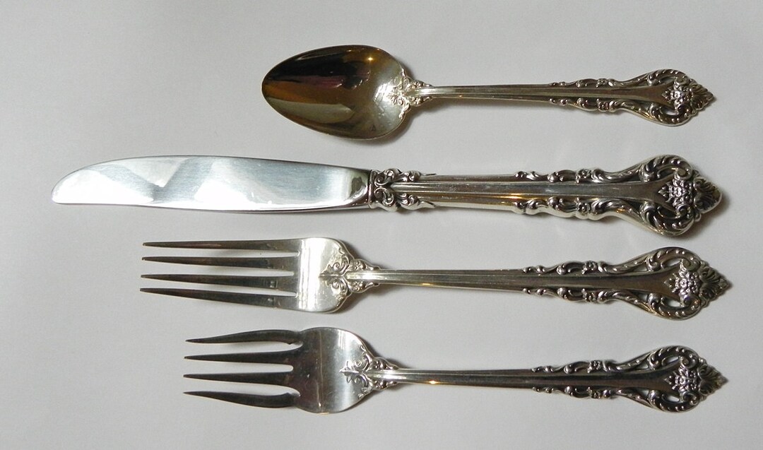 Vintage 4 Piece Sterling Silver Place Setting, International Silver Co ...