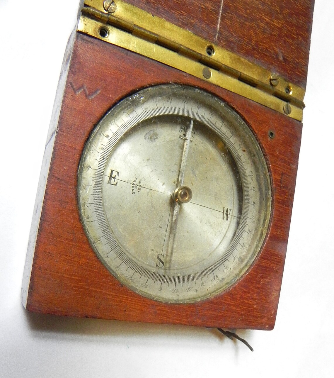 Antique French Magnetic Expedition Compass-mahogany Case. Similar to ...