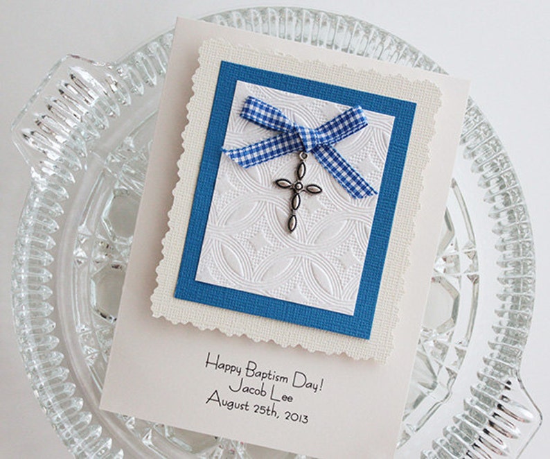 Boy Baptism Card Card For Godchild Card From Godparents Etsy Boy Baptism Card Card For Godchild Card From Godparents Etsy
