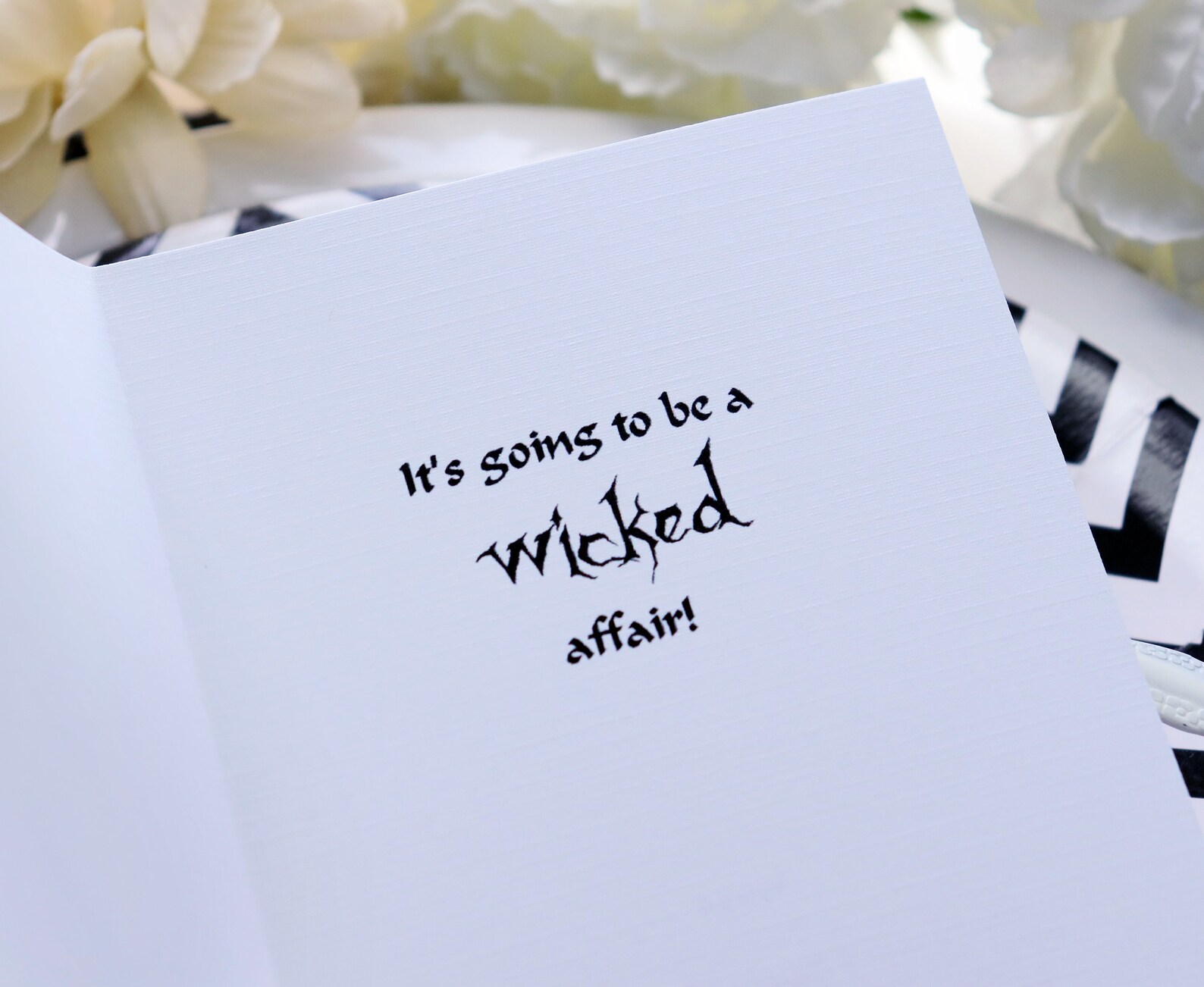 Goth Wedding Card, Gothic Church, Halloween Bridal Shower, Bride and ...
