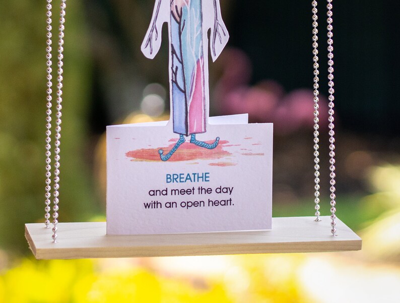 Positive Affirmation Cards, Just Breathe Sign, Emotional Support ...