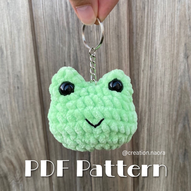 Keychain Crochet Frog Pattern, Crochet Frog, Frogs, Crochet Pattern ...