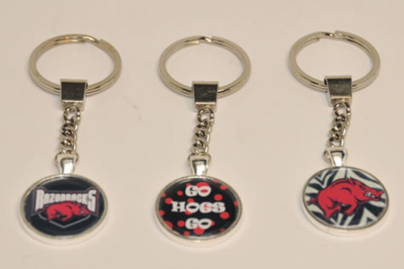 Arkansas Razorback Keychain - Etsy