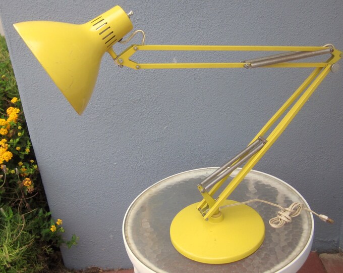 Danish Modern Iconic LUXO YELLOW Tabletop Desk Task Lamp Light - Etsy