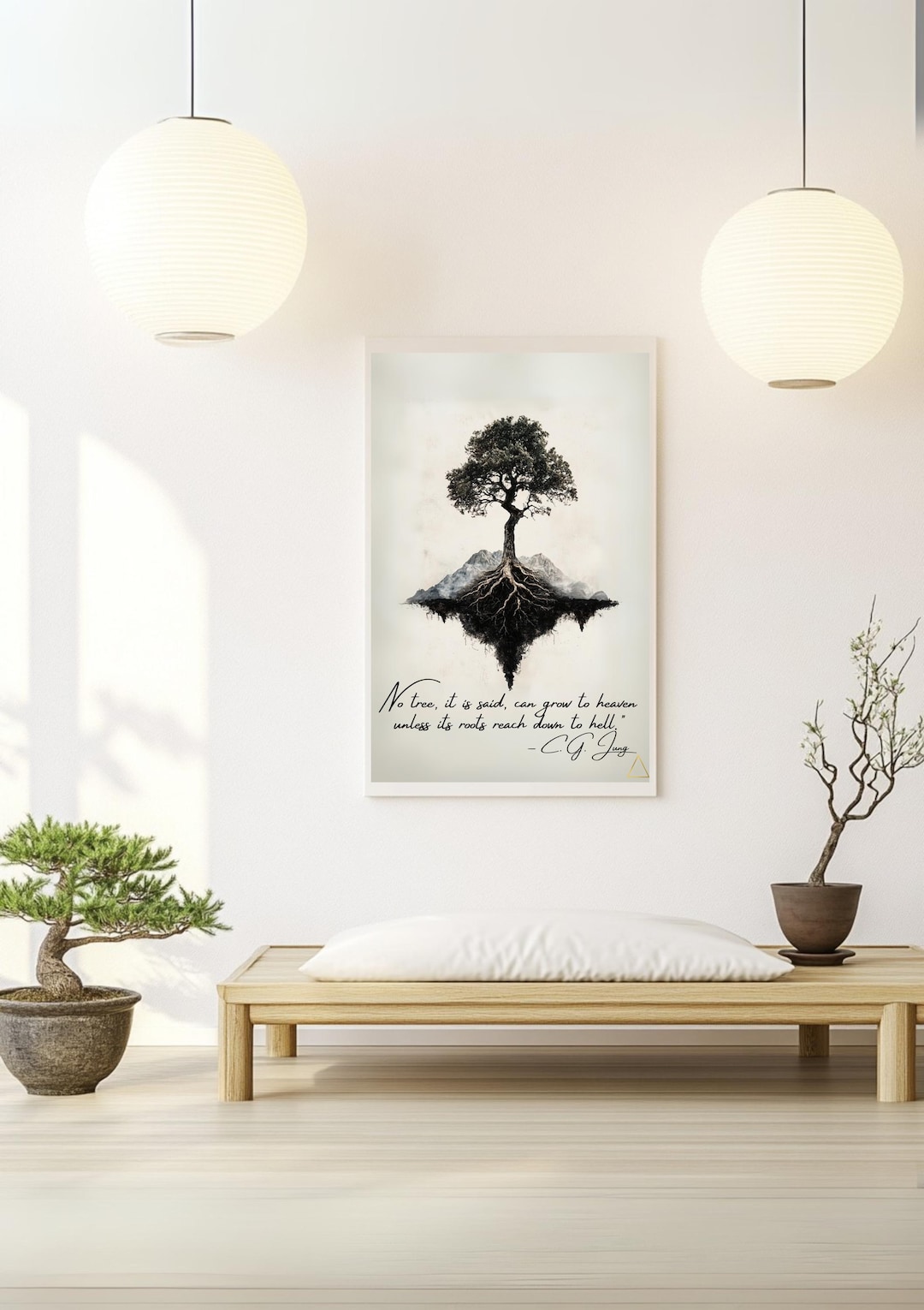Tree of Life Mental Health Poster, Inspirational Quotes Art and ...