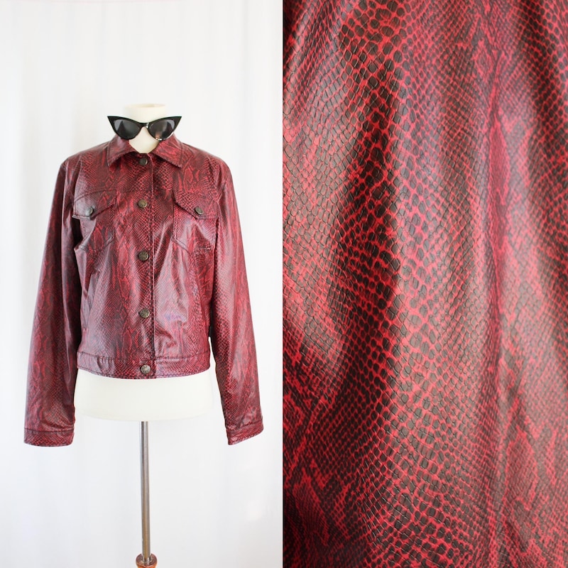 Snakeskin Jacket Woman - Etsy