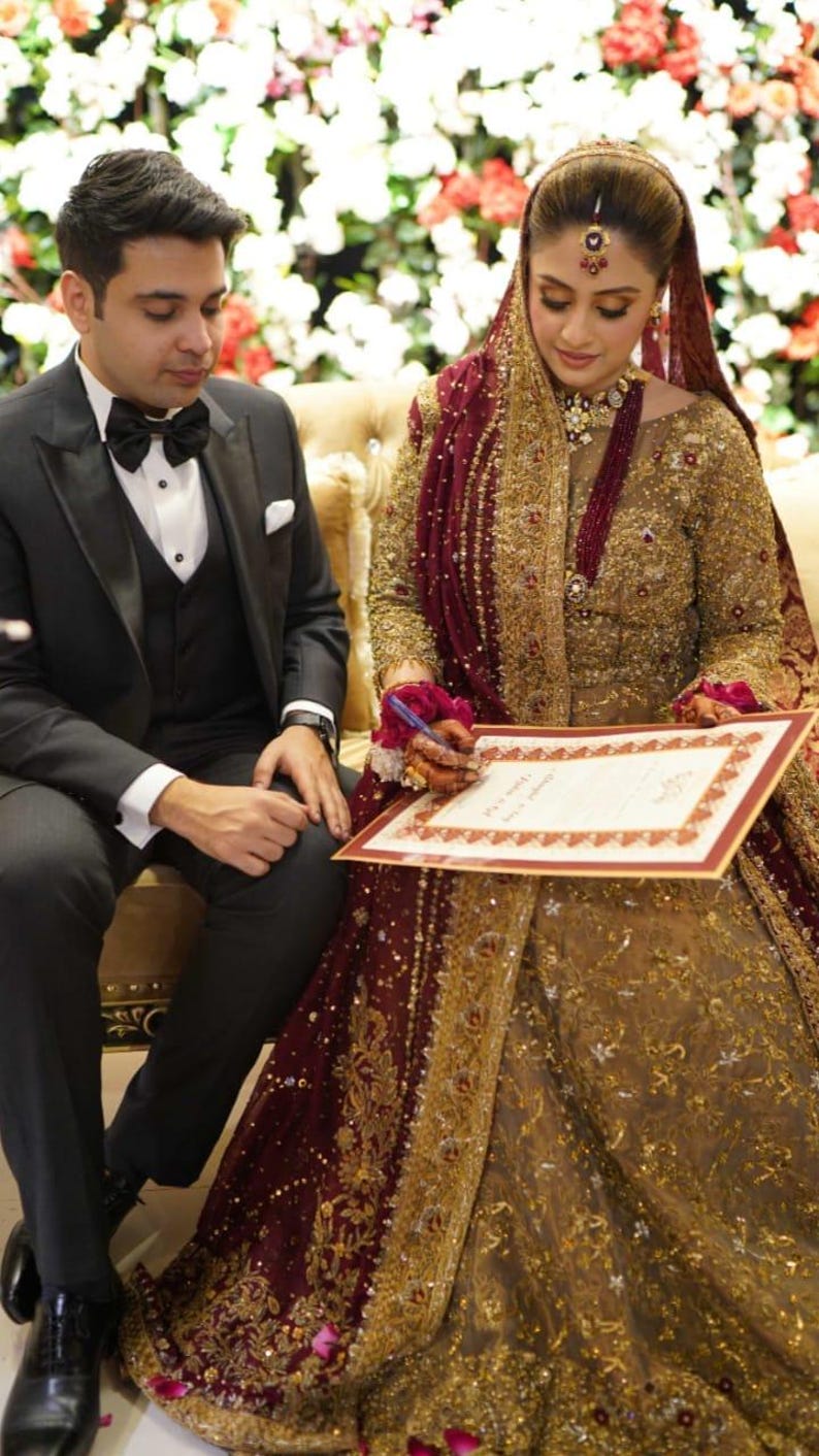 Printable Nikkah Contract | Canva Nikah Nama Template | English ...