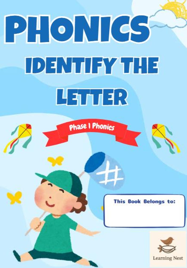 Identify the Letter, Phonics and Alphabet Workbook, Printable Resources ...