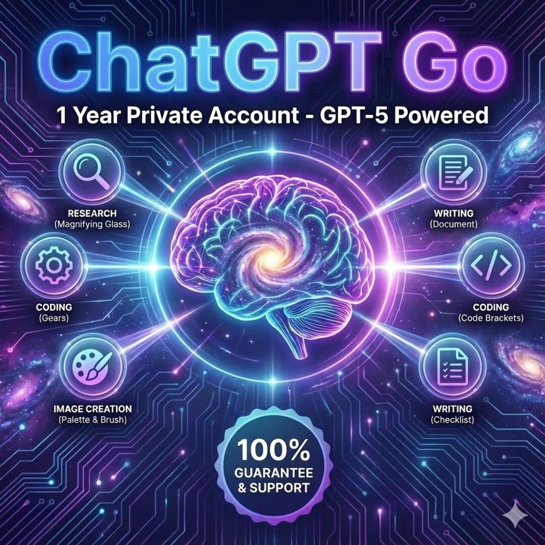 ChatGPT Go (GPT-5) 1 Jahreskonto - 100% Privat | Voller Zugriff ...