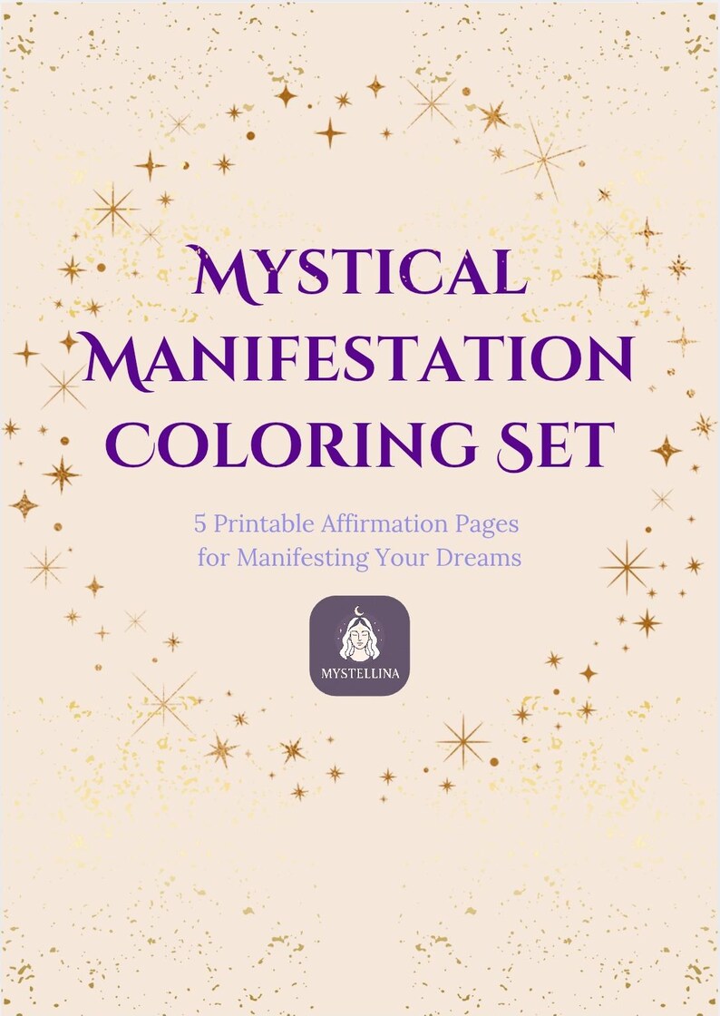 Mystical Manifestation Coloring Set - Etsy