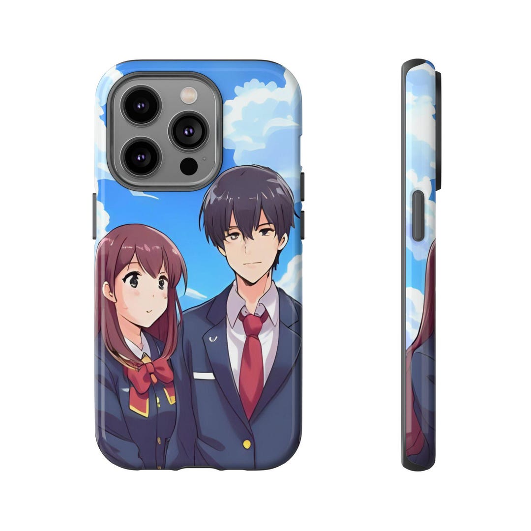 Anime School, Anime-inspired Phone Case, Cute Couple Phone Cover, Tough ...