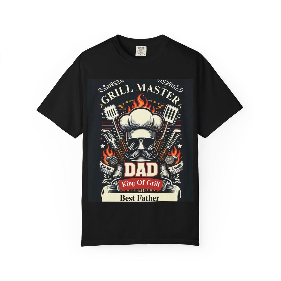 Personalized Grill Master Dad T-shirt, Father's Day BBQ Gift - Etsy