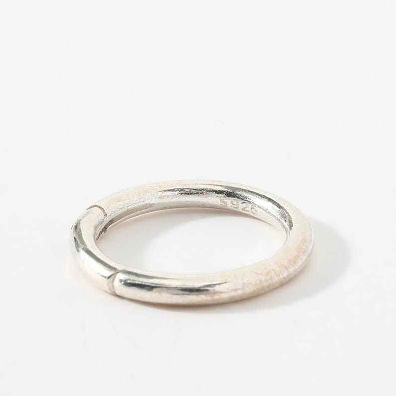 925 Sterling Silver Push Clasp, Round Carabiner Clasp, Spring Clasp for ...