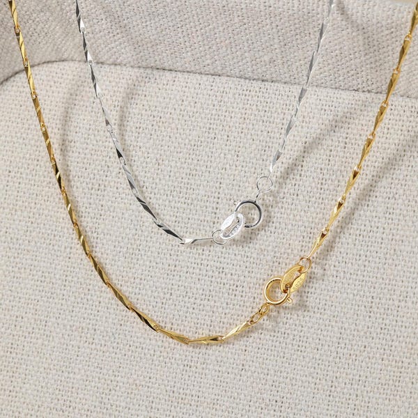 Seed Chain Silver - Etsy UK