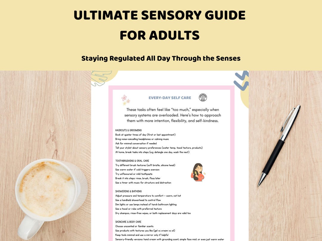 20 Page Sensory Guide for Adults| Printable OT Resource to Enhance ...