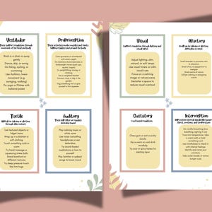 Sensory Strategies Quick Reference Sheet for Adults | Printable Ot ...