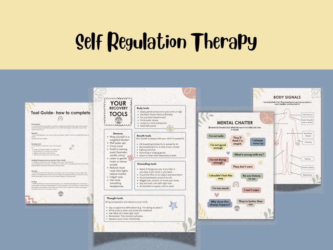 Self Regulation Toolkit Printable | Nervous System Awareness and ...