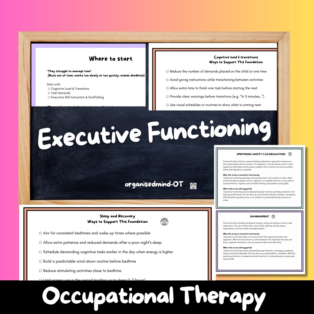 Executive Functioning. Problem Solving. Occupational Therapy ...