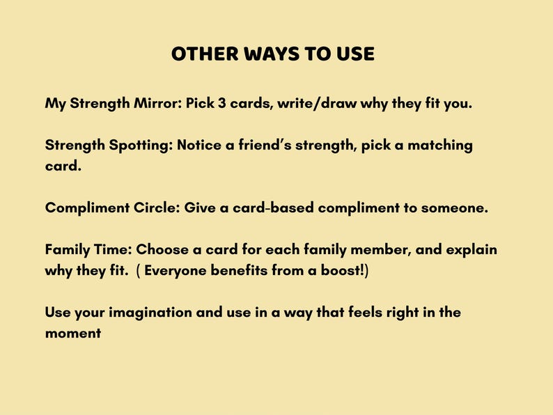 Strengths and Inner Qualities- Affirmation Cards for Kids (9-12 Year ...