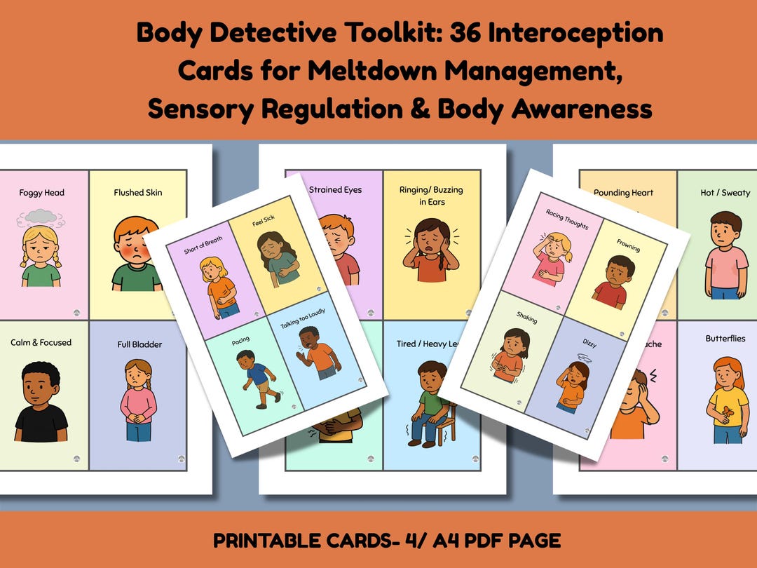 Body Signal Picture Cards for Early Interoception Awareness ...