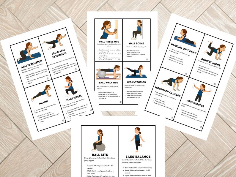 Core Strength Program: Graded Exercises for Posture, Balance and Motor ...