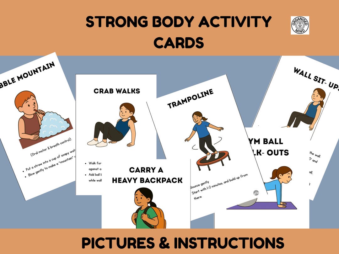 Strong Body Activities for Kids. Build Strength, Stability & Endurance ...