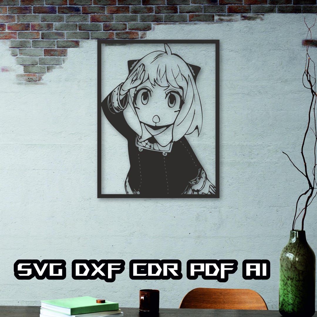 Spy X Family Anya Forger Anime Manga Svg Dxf Cdr Pdf Ai Digital Vector ...