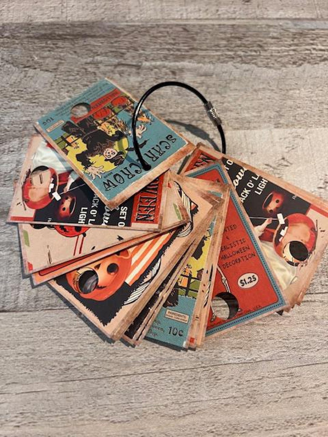 Vintage Halloween Floss Drops: Cardstock Floss Keepers - Set of 16 - Etsy