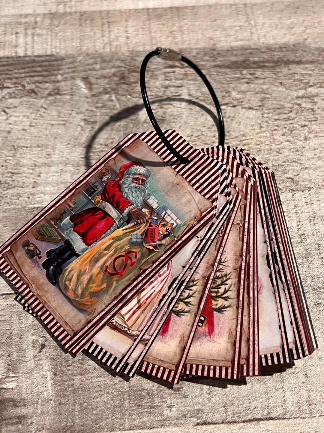 Vintage Christmas Floss Drops | Floss Keepers | Floss Cards Set of 16 ...