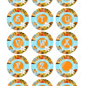 INSTANT Download-bottlecaps-1 Inch Circle-alphabet Plus EXTRAS - Etsy