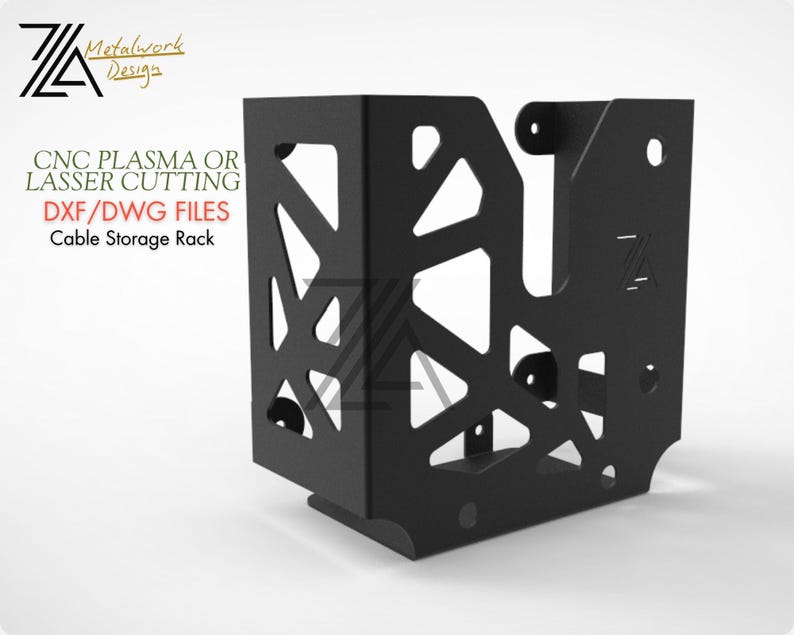 Cable Storage Rack | Digital Sheet Metal File | Laser Cut DXF/DWG | CNC ...