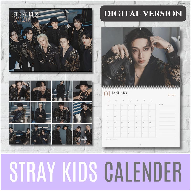 Season greeting stray kids 2026 - Etsy.de