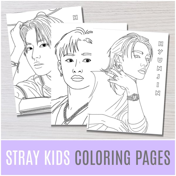 Skzoo Coloring Pages - Etsy