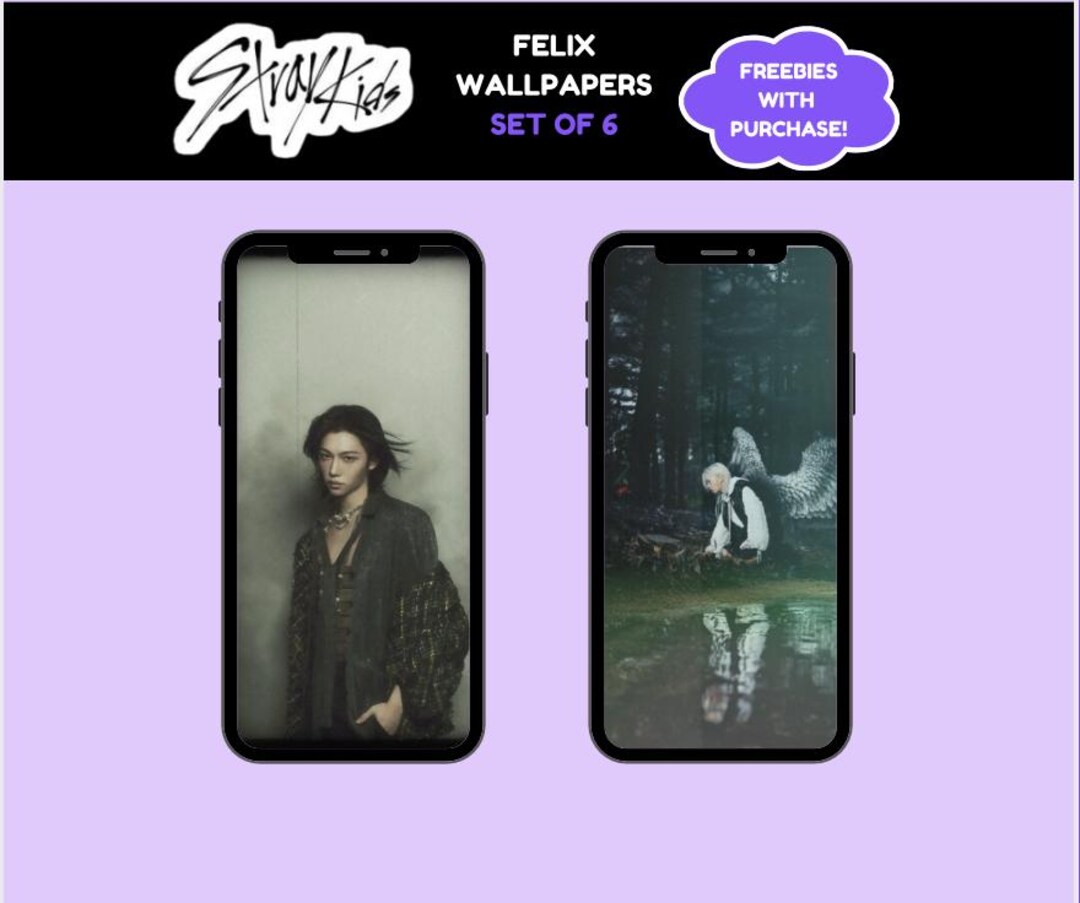 Stray Kids (felix) Phone Wallpapers - Set of 6 *FREEBIES INCLUDED* - Etsy